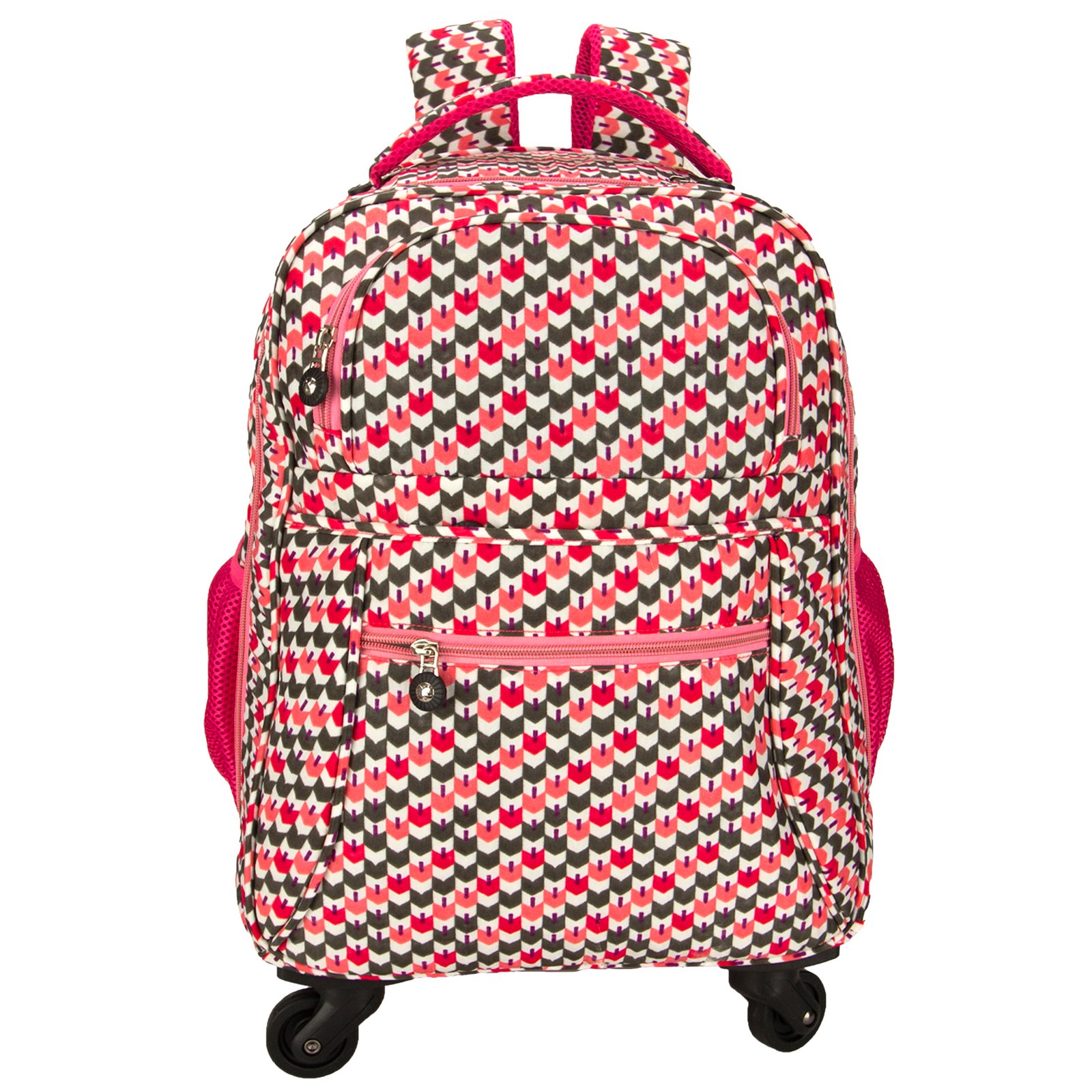 Wholesale Multi Pink Backpack Rucksack With Wheels AGT1023